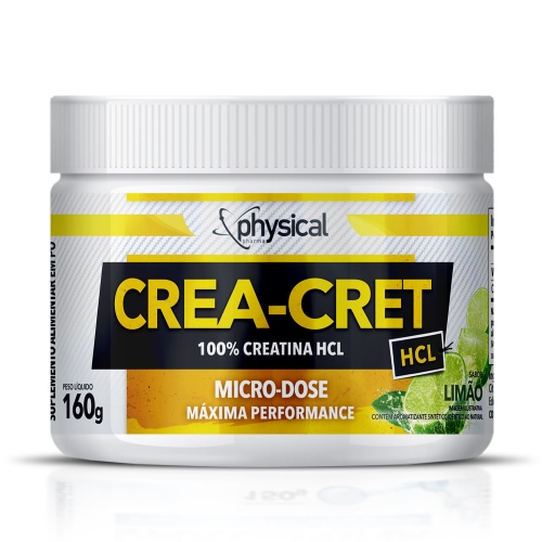 Creatina Crea-Cret Microdose Sabor Limão (160g) - Physical Pharma ...