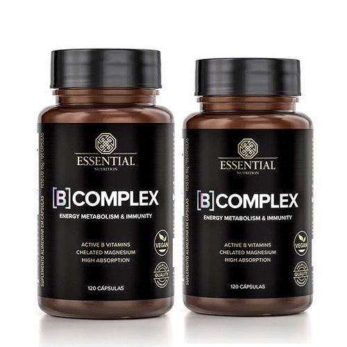 Kit 2unid B Complex (120 caps) - Essential - Corpo & Vida Suplementos Alimentares e Vitaminas ...