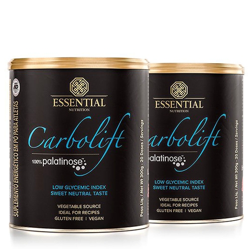 Kit 2unid Carbolift - 100% Palatinose (300g) - Essential Nutrition ...