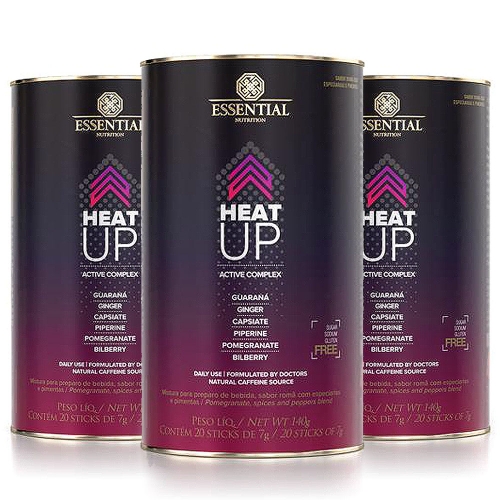 Kit 3unid HEAT UP sabor Romã (Lata c/ 20 unidades de 7g) - Essential ...
