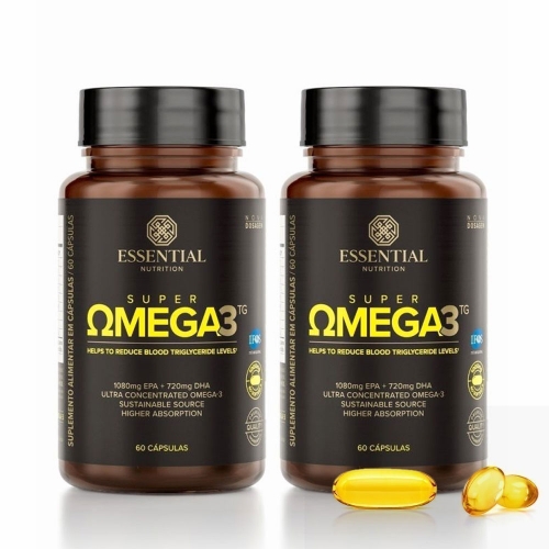 Kit 2unid Super Omega 3 (60 Cápsulas) - Essential - Corpo & Vida ...