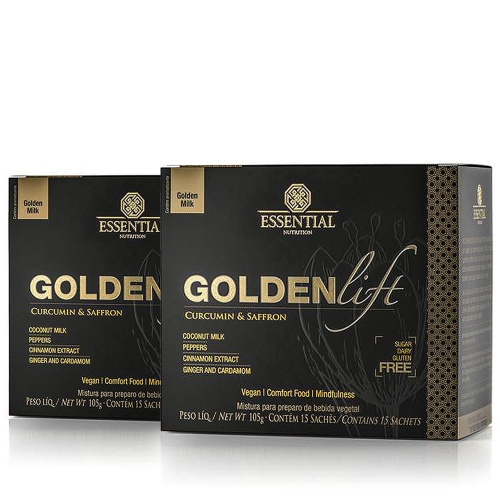 Kit 2unid Golden Lift (15 sachês de 10g cada) - Essential - Corpo ...